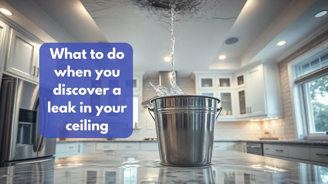 Do you have a leak in your ceiling? Take these 7 steps now!